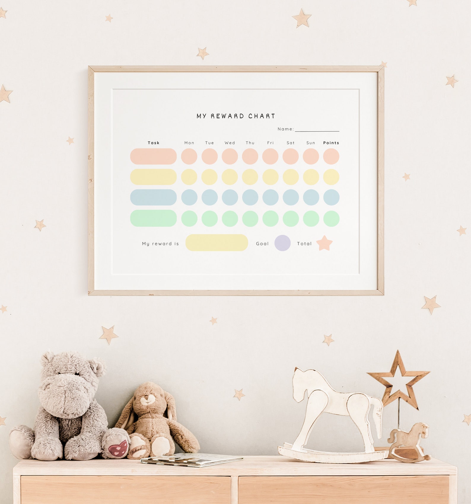 Kids Weekly Routine Chart Printable Reward Chart Kids Bedtime Routine ...