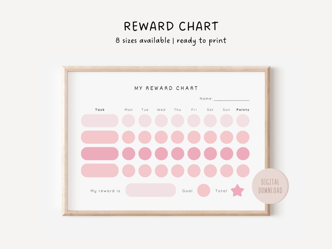 Morning Routine Chart for Kids Reward Chart Girls Bedtime Routine Chart ...
