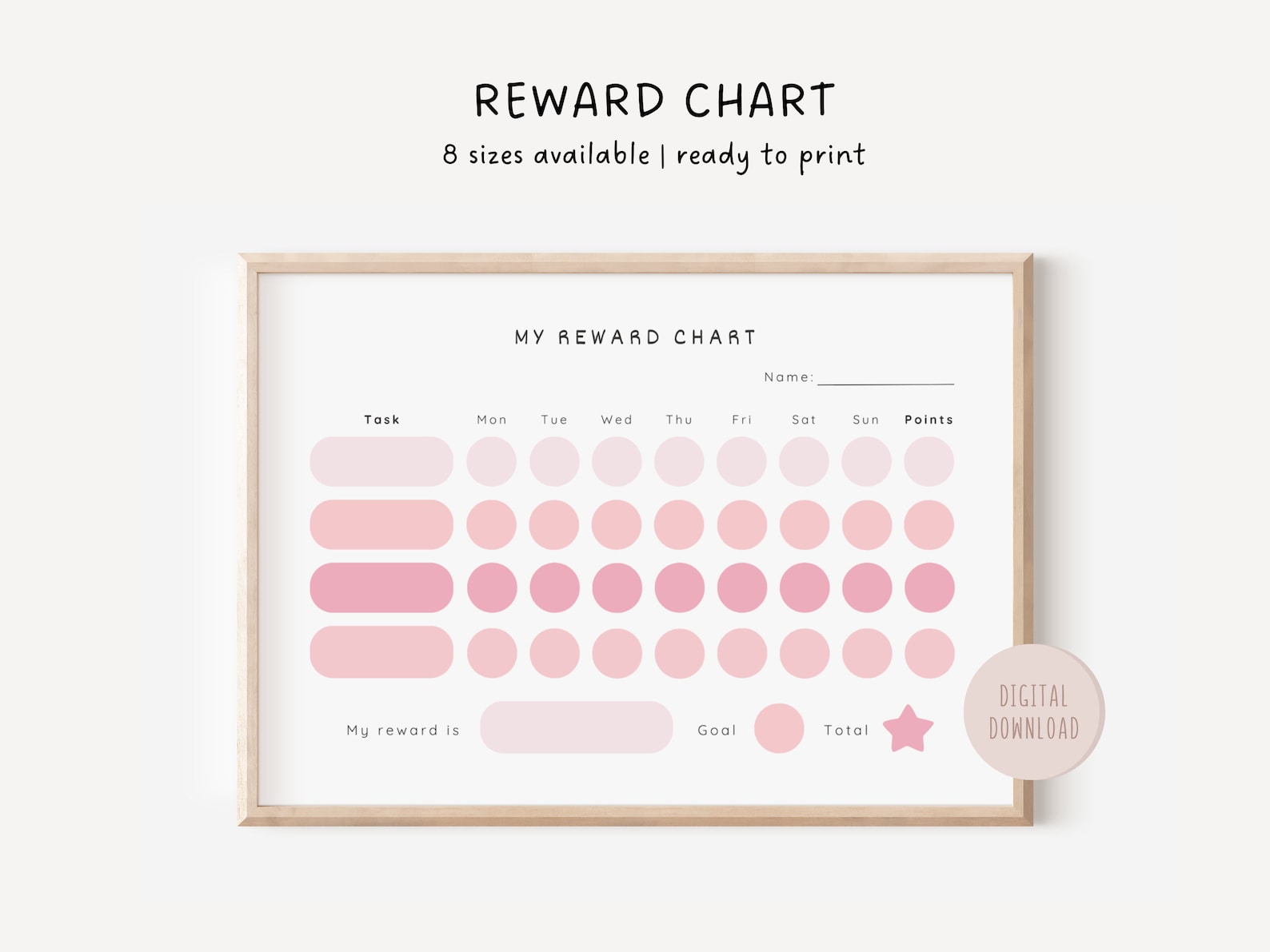 Morning Routine Chart for Kids Reward Chart Girls Bedtime Routine Chart ...