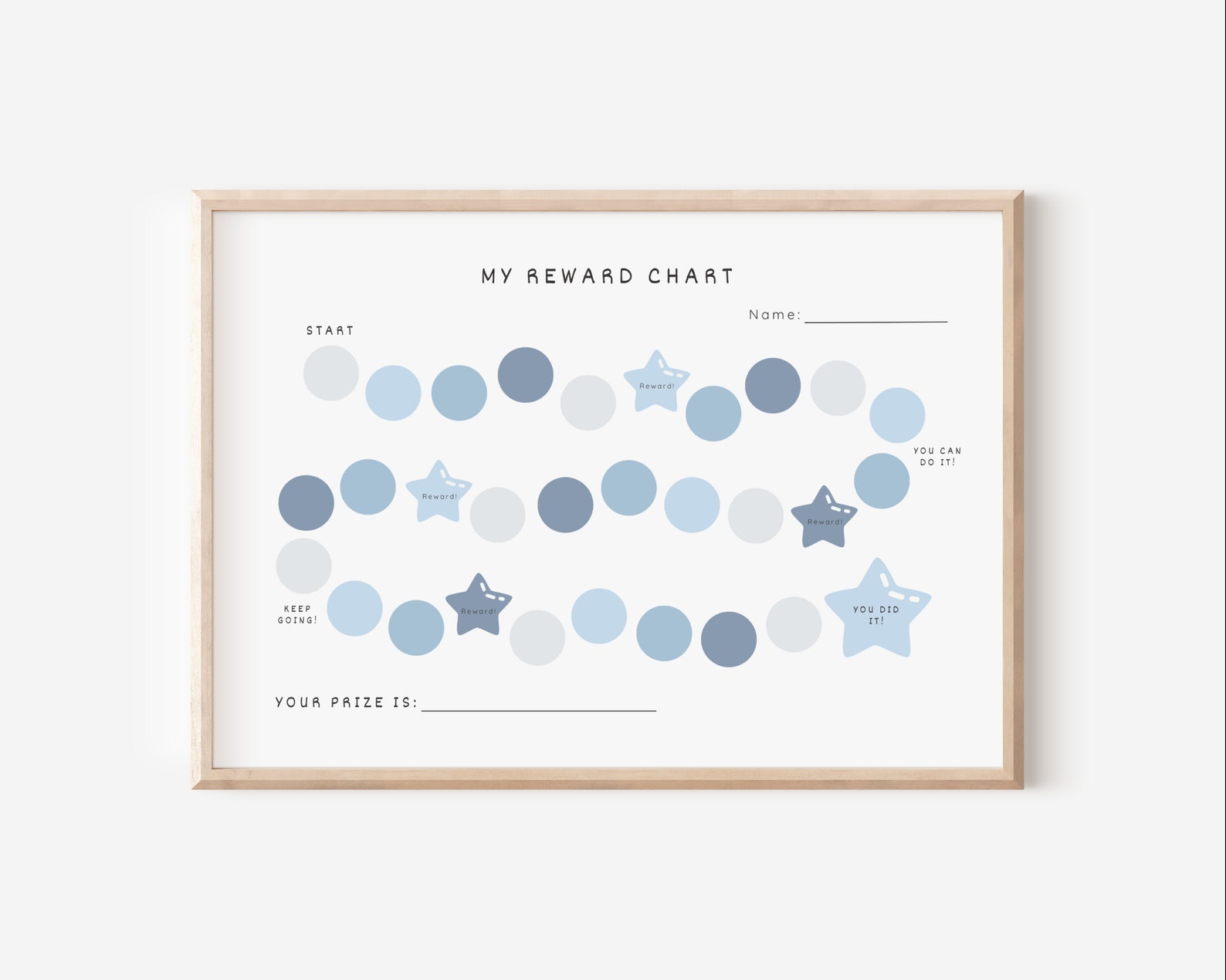 Printable Toddler Potty Training Chart Boys Nursery Routine Chart Kids ...