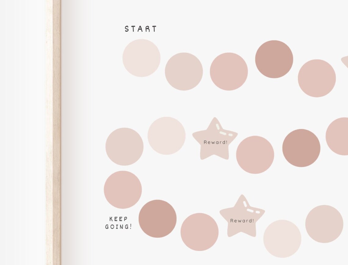 Kids Reward Chart Printable Girls Sticker Chart Neutral Kids Chore ...