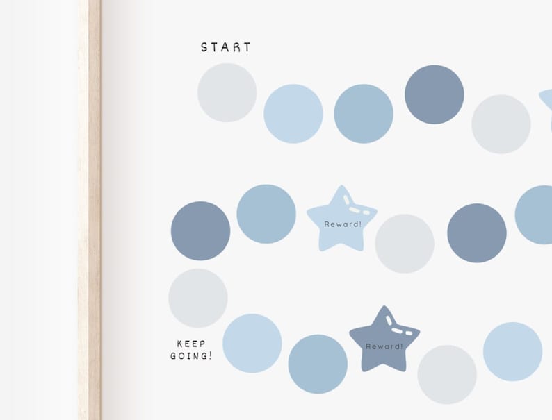 Printable Toddler Potty Training Chart Boys Nursery Routine Chart Kids ...