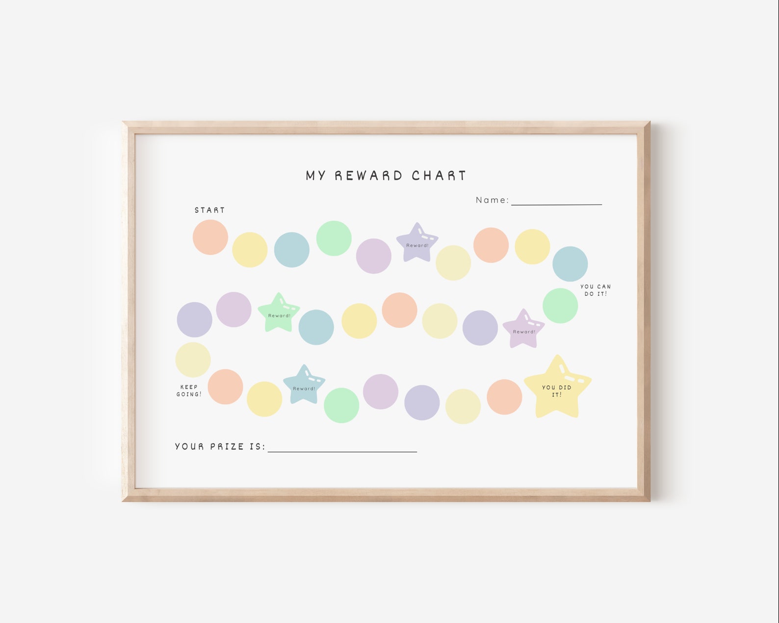 Morning Routine Chart for Kids Pastel Sticker Chart Printable Reward ...