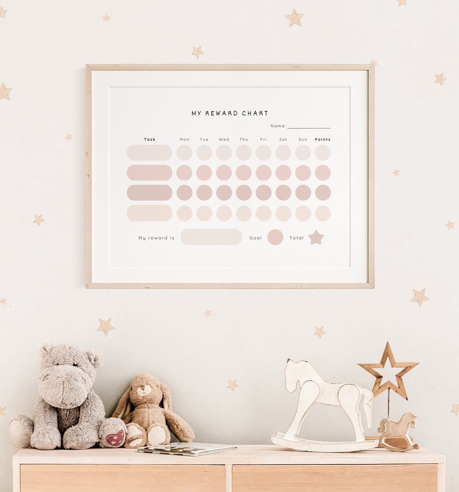 Kids Reward Chart Printable Kids Chore Chart Toddler Chore Chart Girls ...