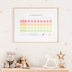 Kids Reward Chart Printable Kids Chore Chart Toddler Chore Chart Family ...