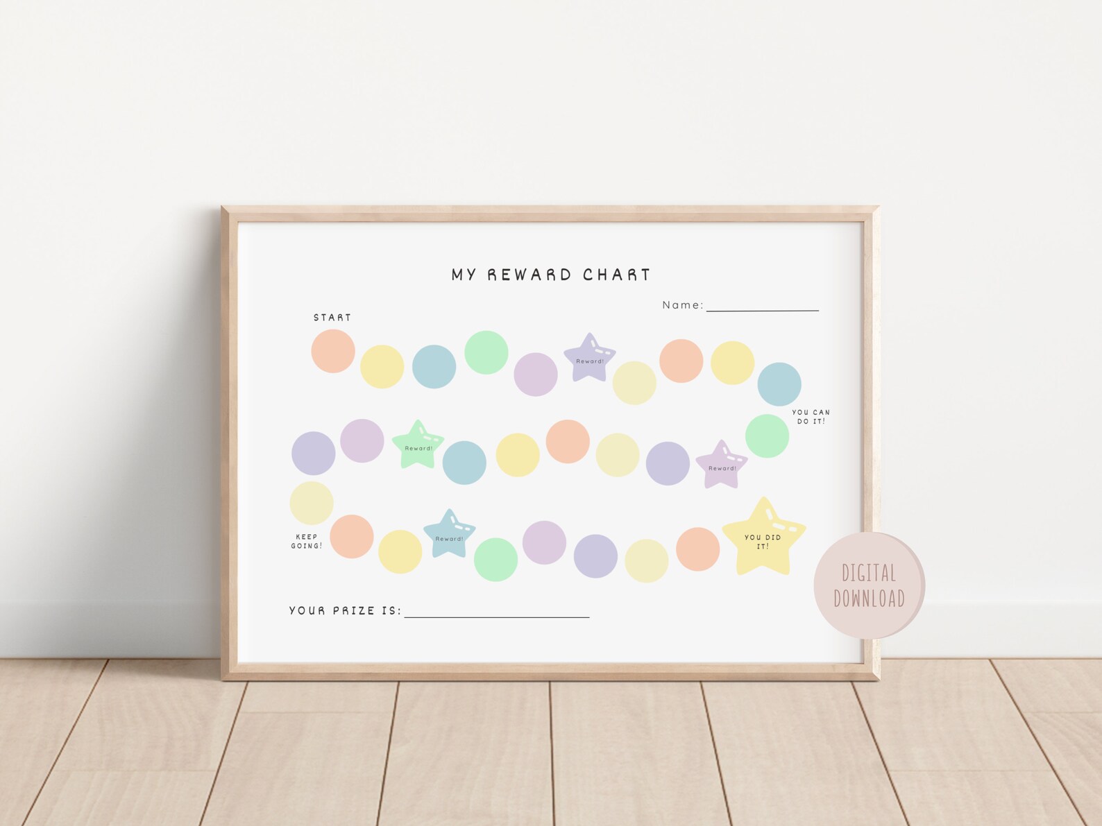 Morning Routine Chart for Kids Pastel Sticker Chart Printable Reward ...
