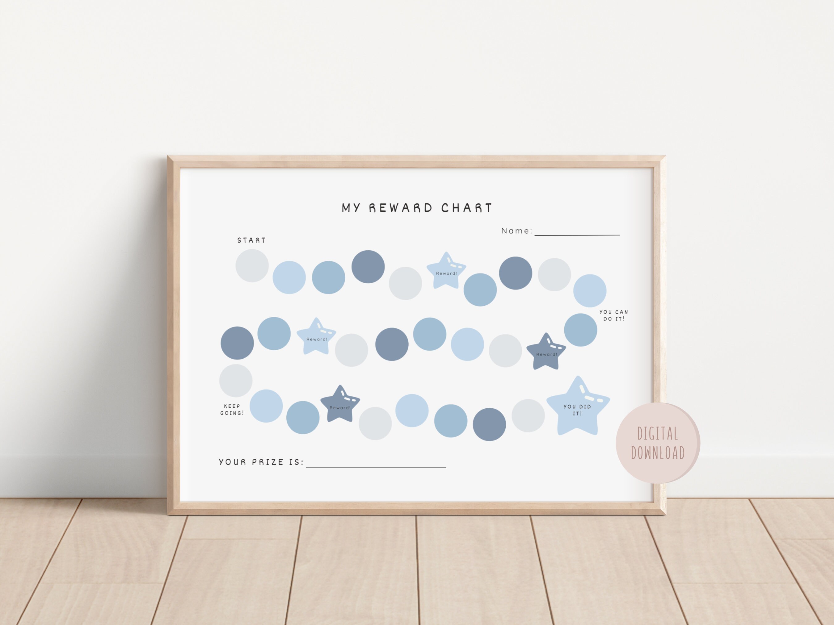 Printable Toddler Potty Training Chart Boys Nursery Routine Chart Kids ...