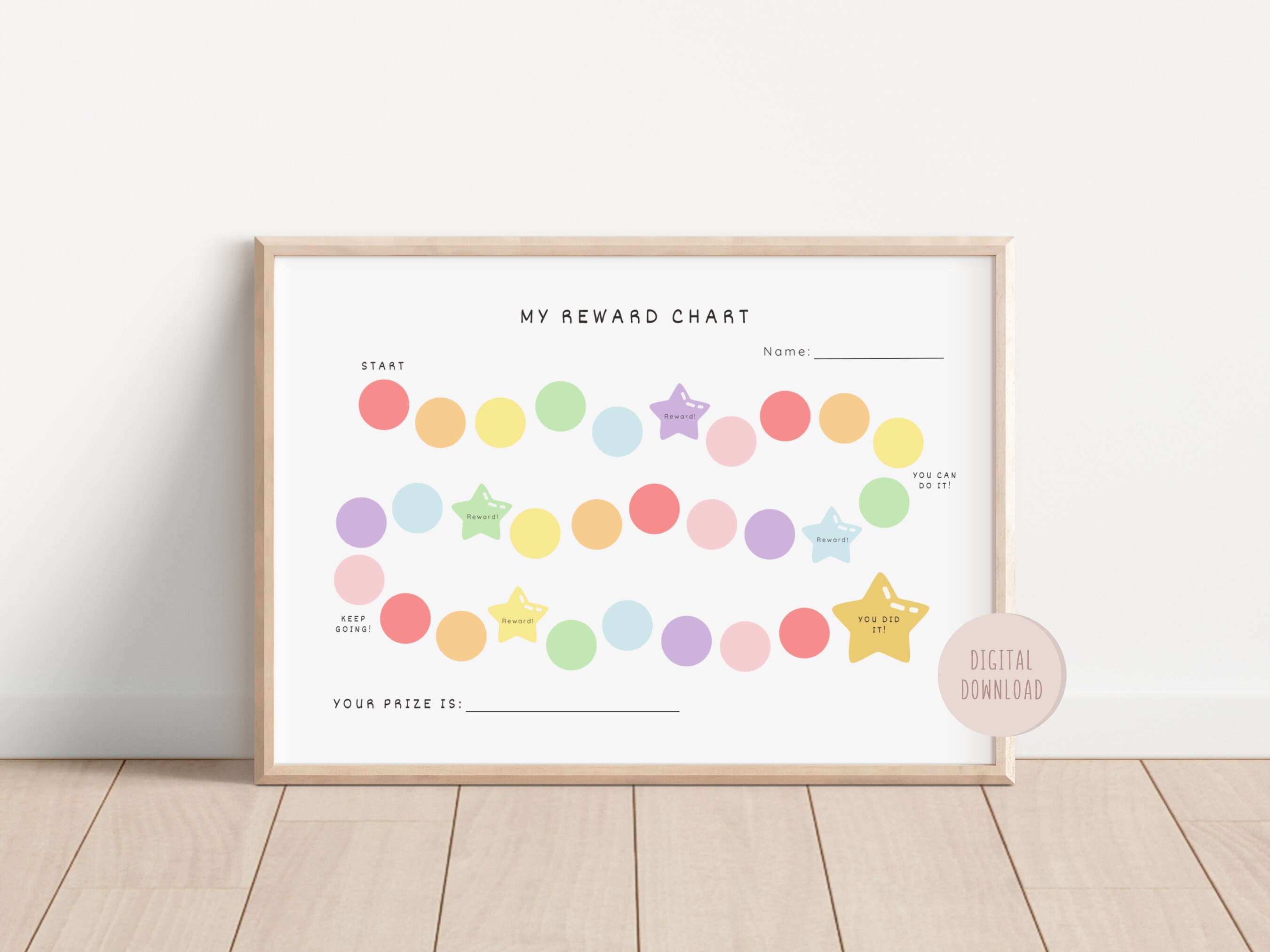 Kids Routine Chart Printable Morning Routine Chart for Kids Reward ...