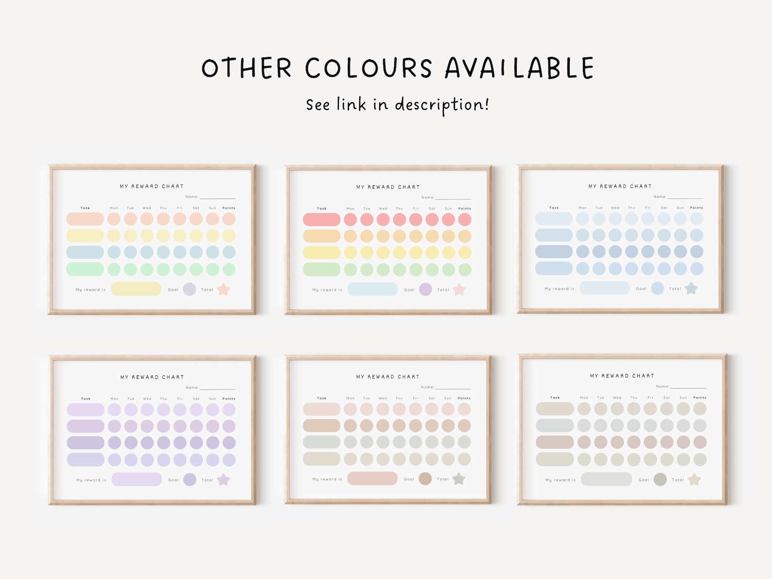 Morning Routine Chart for Kids Reward Chart Girls Bedtime Routine Chart ...