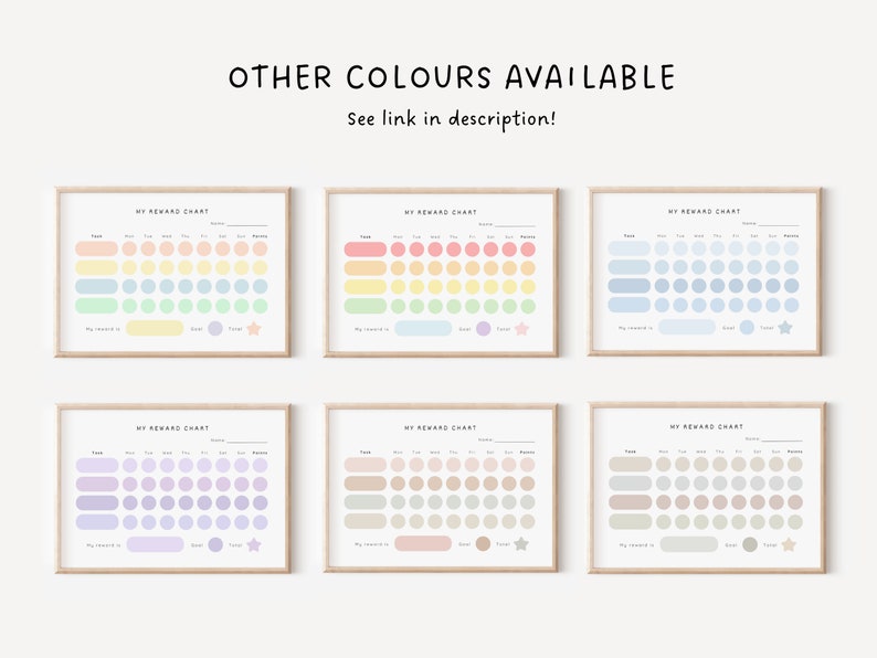Morning Routine Chart for Kids Reward Chart Girls Bedtime Routine Chart ...