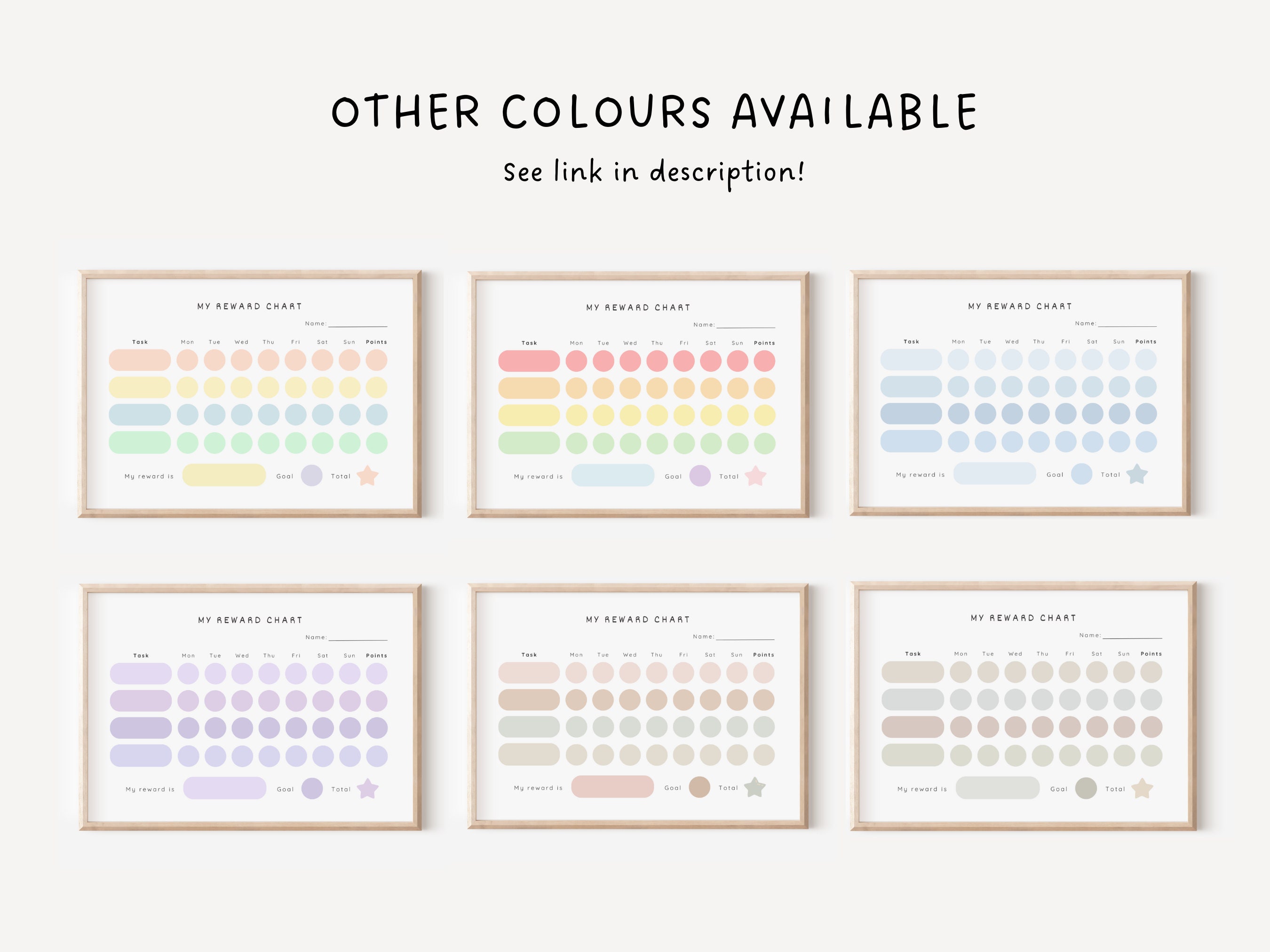 Morning Routine Chart for Kids Reward Chart Girls Bedtime Routine Chart ...