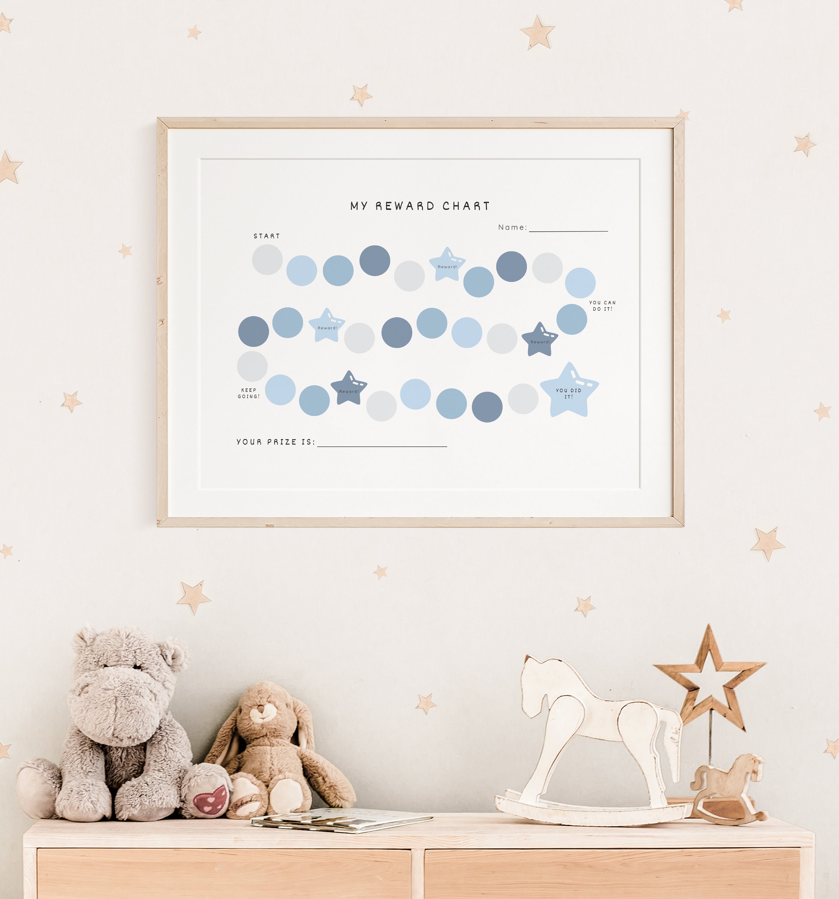 Printable Toddler Potty Training Chart Boys Nursery Routine Chart Kids ...