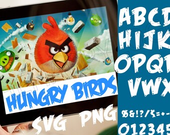 Angry Birds Font Svg - Etsy