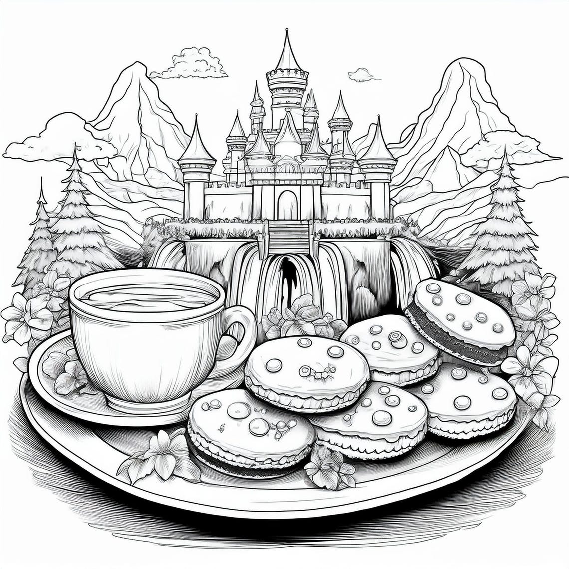 Level 1 of Foodie Fun Coloring Pages: 25 Digital Coloring Pages of Food ...