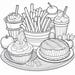 Level 4 of Foodie Fun Coloring Pages: 25 Digital Coloring Pages of Food ...