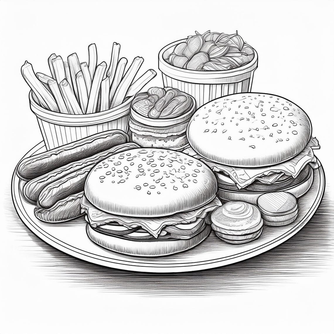 Level 2 of Foodie Fun Coloring Pages: 25 Digital Coloring Pages of Food ...