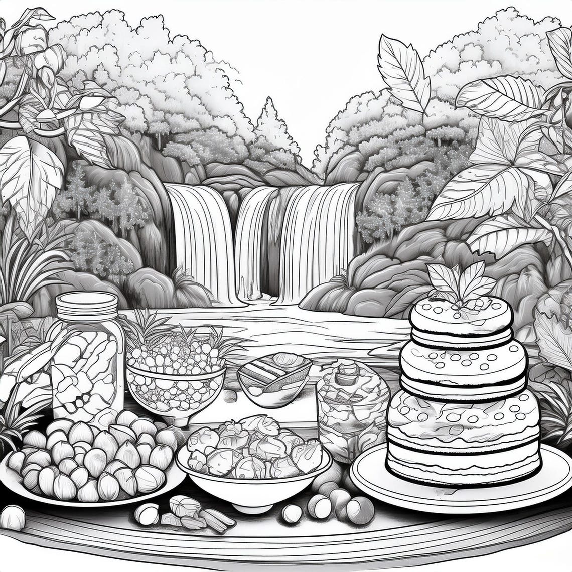 Level 1 of Foodie Fun Coloring Pages: 25 Digital Coloring Pages of Food ...