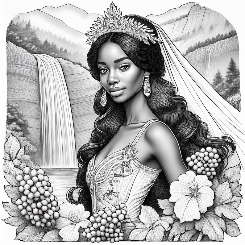 Brides & Beauties (50 Coloring Pages for Brides, Bridesmaids, and ...