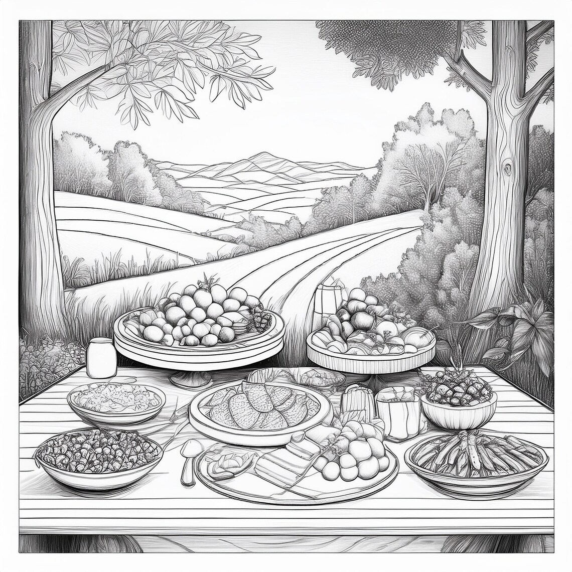 Level 2 of Foodie Fun Coloring Pages: 25 Digital Coloring Pages of Food ...