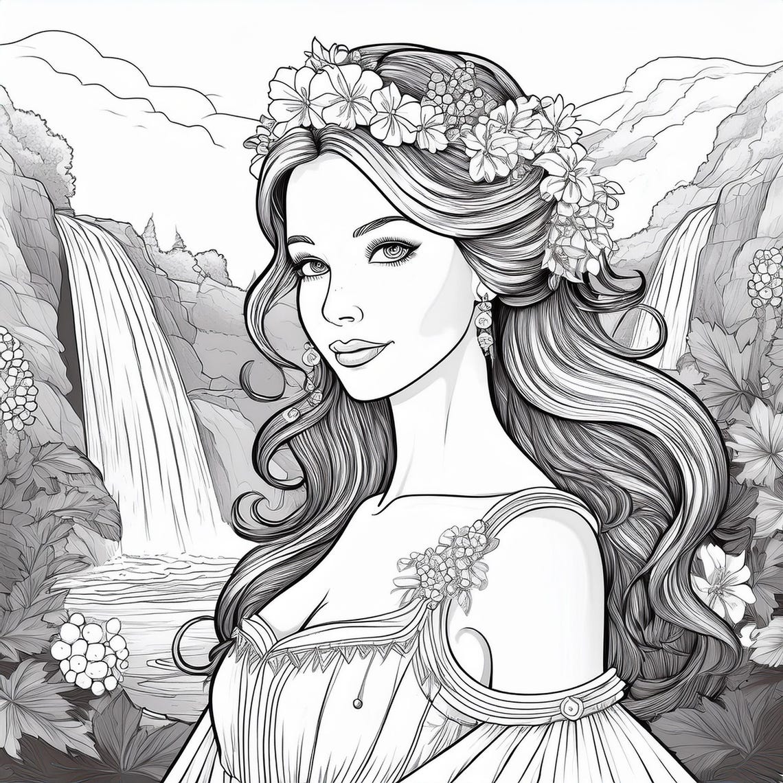 Brides & Beauties (50 Coloring Pages for Brides, Bridesmaids, and ...