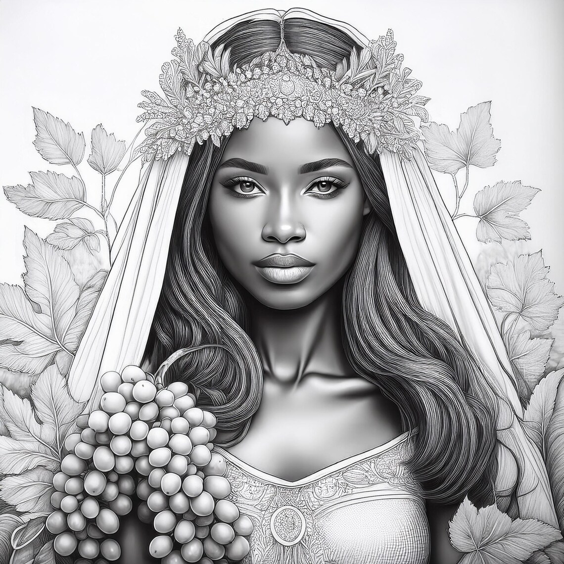 Brides & Beauties (50 Coloring Pages for Brides, Bridesmaids, and ...