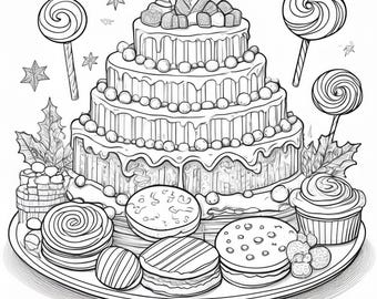 Level 1 of Foodie Fun Coloring Pages: 25 Digital Coloring Pages of Food ...