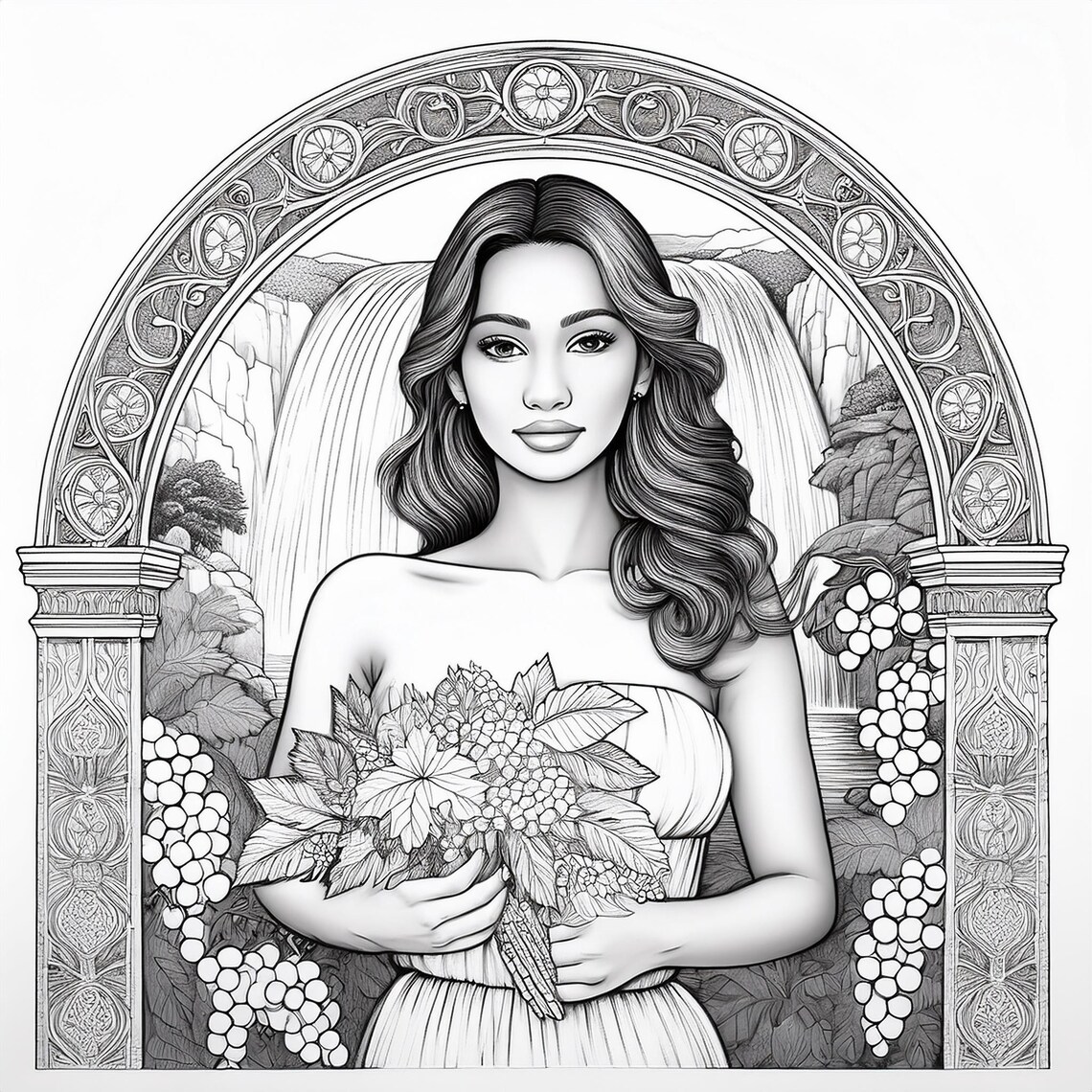Brides & Beauties (50 Coloring Pages for Brides, Bridesmaids, and ...