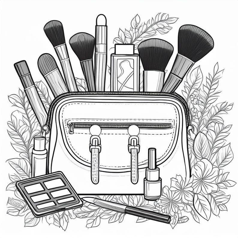 Beauty on the Block (10 Coloring Pages of Girly Things) - Etsy