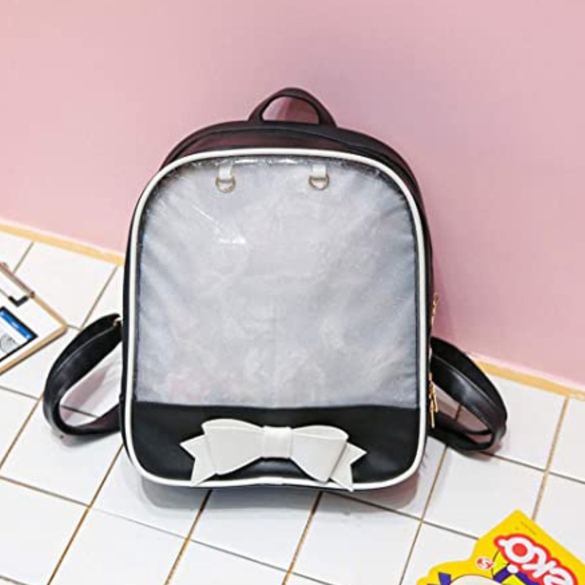 Ita Bag Backpack With Bowknot Design Pins Display Transparent Window ...