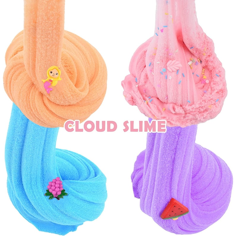 Super Slime With 12 Pack Premium Cloud Slime Kit, Include Candy Ice ...