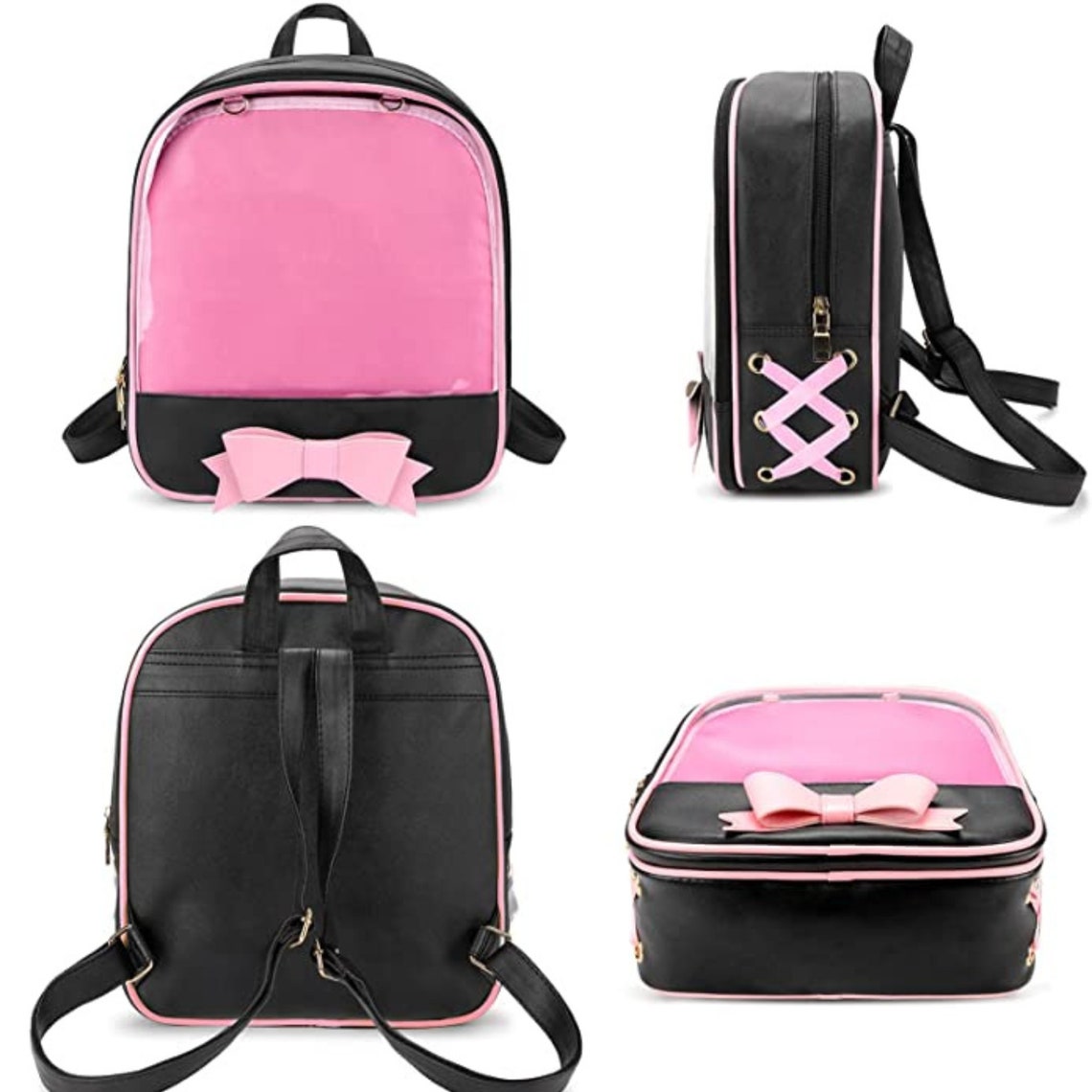 Ita Bag Backpack Bowknot Kawaii Pin Display Backpack Bag With - Etsy