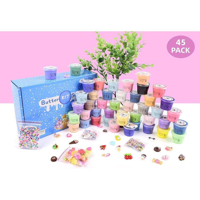 Mini Butter Slime Kit,45 Pack Scented Slime Party Favor Gifts,diy Putty ...