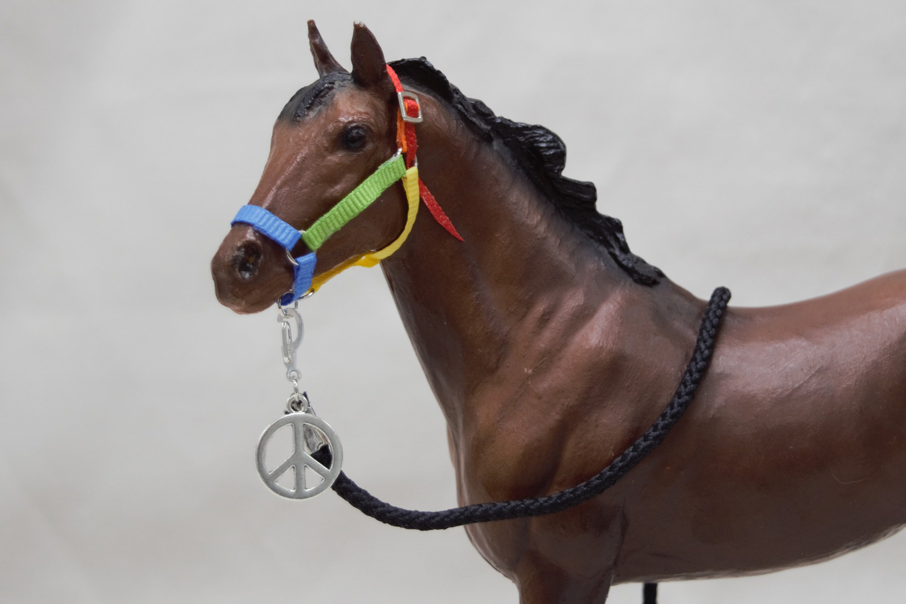 Classic Scale Peace Sign Model Horse Halter - Etsy