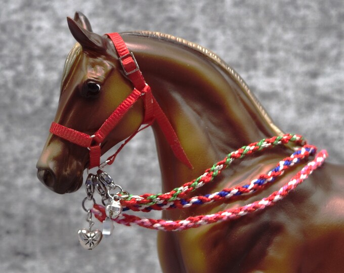 Classic Scale Red Model Horse Halter With 3 Lead Ropes - Etsy