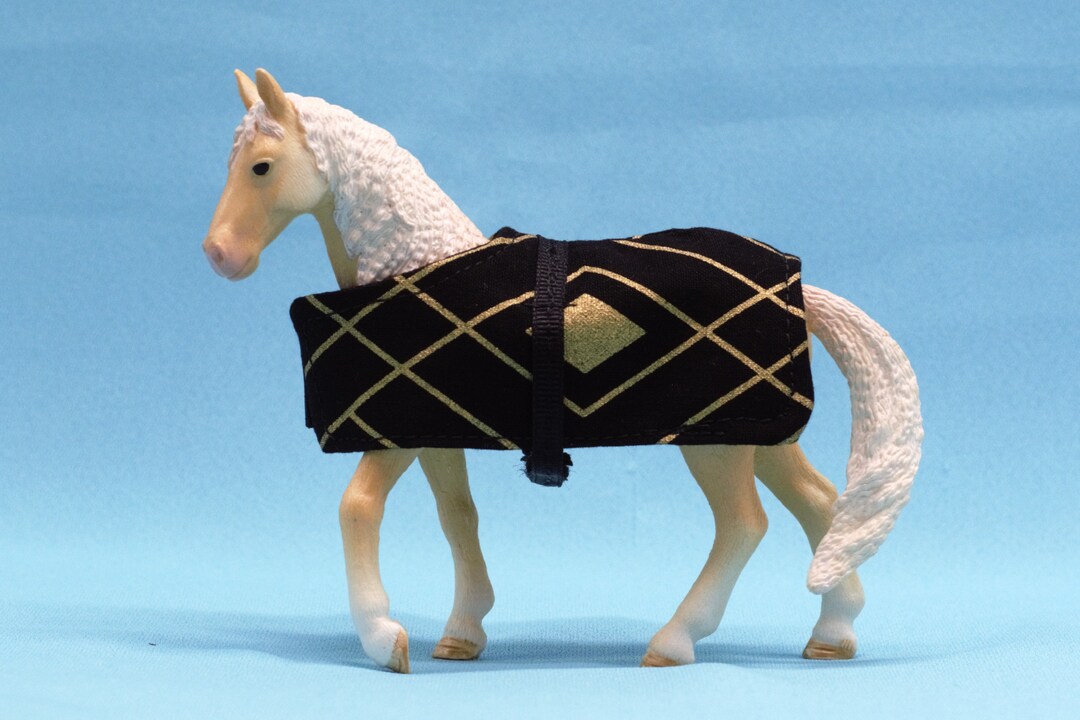 Schleich Scale Gold Diamond Model Horse Blanket - Etsy