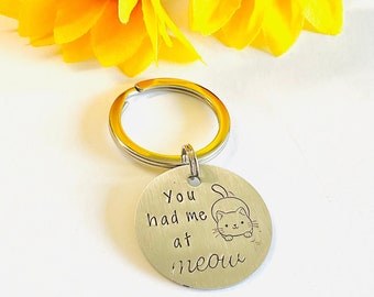 Meow Keychain - Etsy