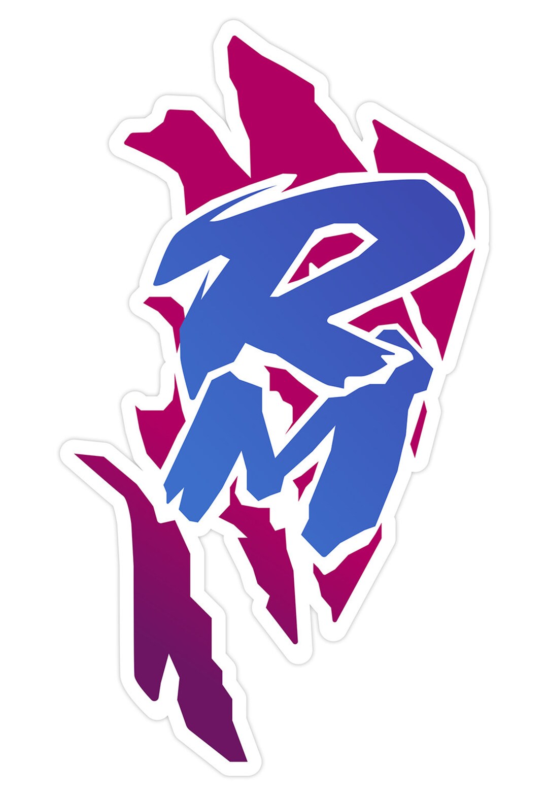 Suzuki RM Radiator Shroud Retro Replica Vinyl Sticker Enlarged 11.02″ × ...
