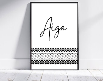 Samoan Aiga Definition Digital Print. Samoan Family Wall Art. INSTANT ...