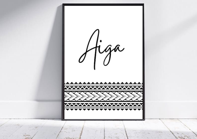 Aiga | Family | Samoan Print | Digital Download | - Etsy