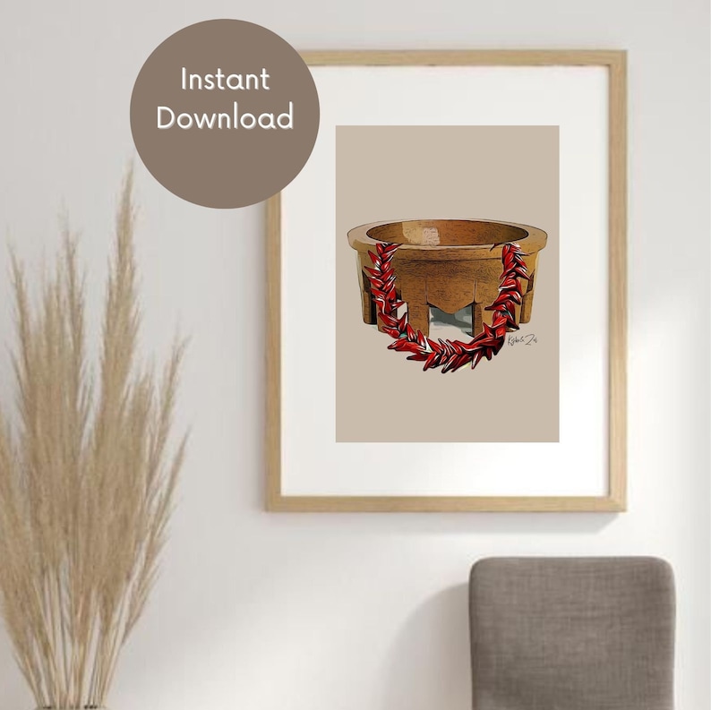 Ula Fala | Kava Bowl | Samoa | Digital Download | Downloadable Print ...