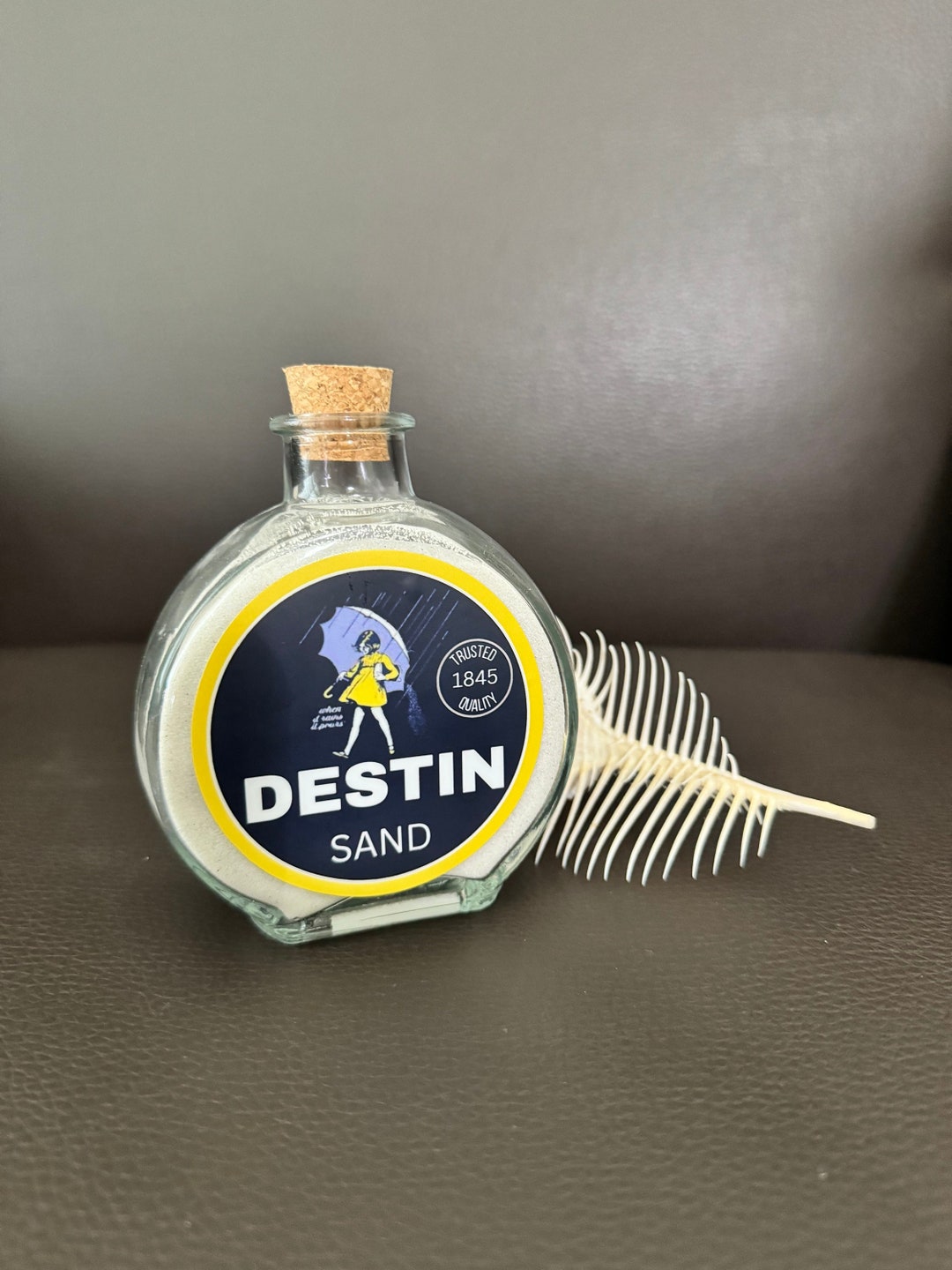 Destin Florida Beach Sand Bottle 4.75" H X 3.63" W X 1.44" D - Etsy