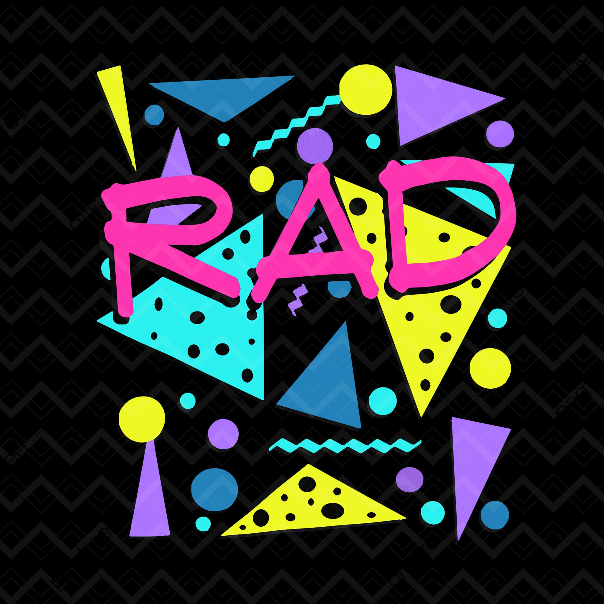 Rad 1980s svg 80's svg 80s Retro svg 80s Party svg - Etsy Canada
