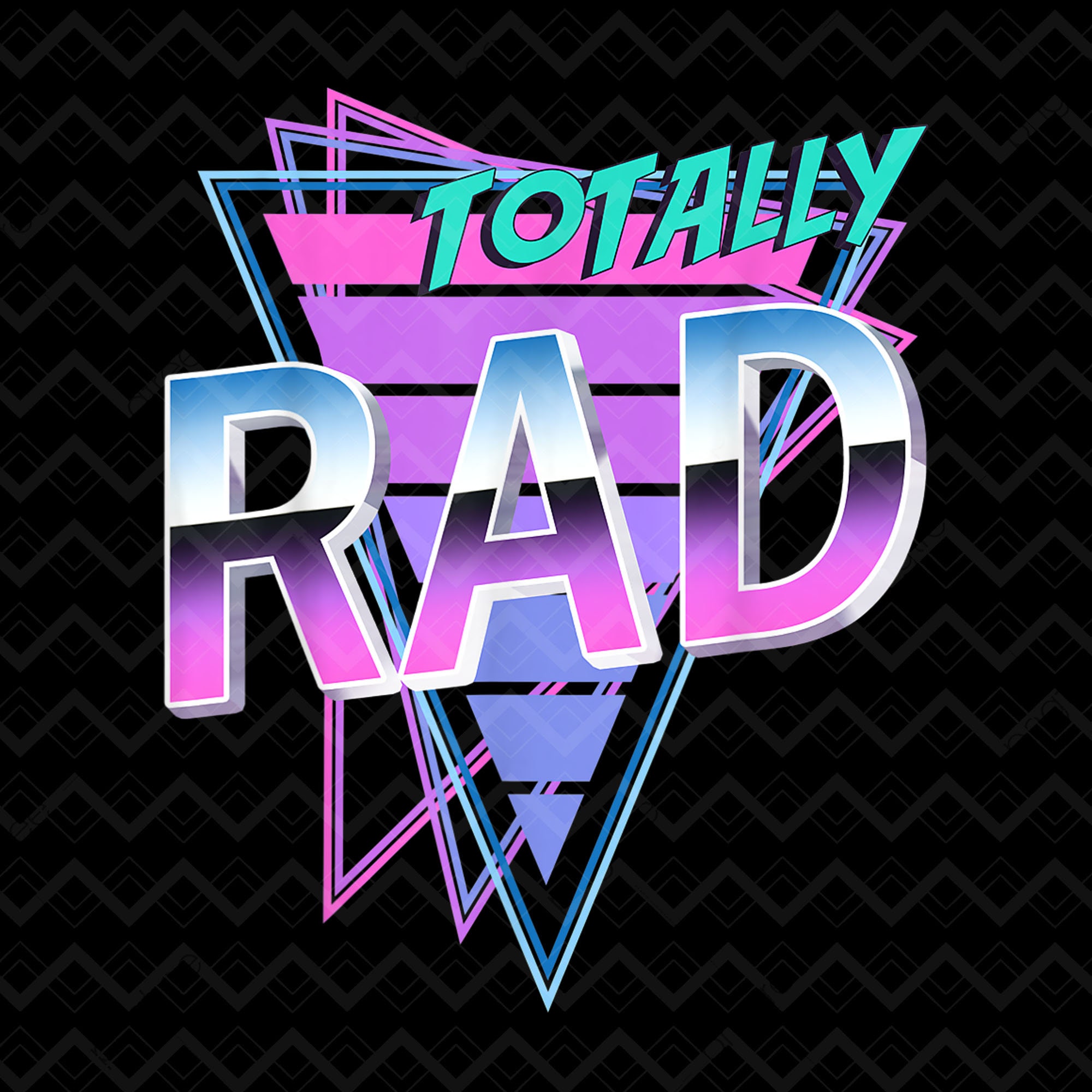Totally Rad 80's PNG Vintage 1980s 80's PNG 80's - Etsy