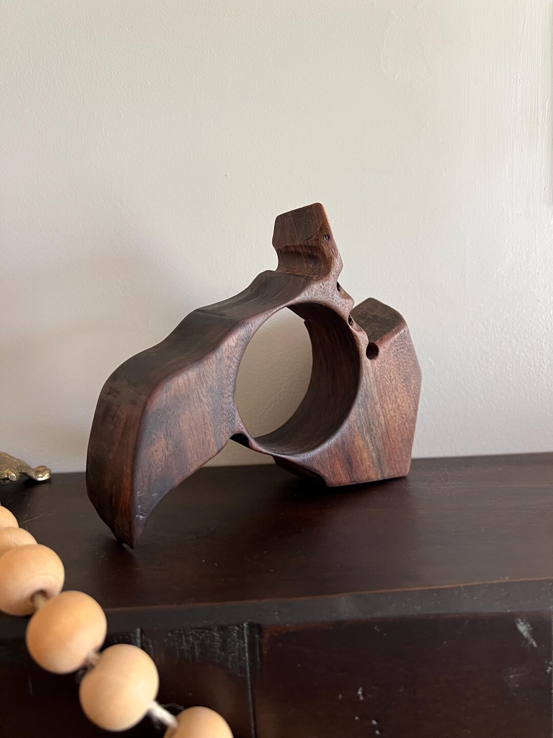 Repurposed Black Walnut Abstract Decor Piece. - Etsy