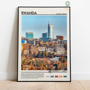 Rwanda Print, Rwanda Poster, Rwanda Wall Art, Rwanda Travel, Rwanda Art ...