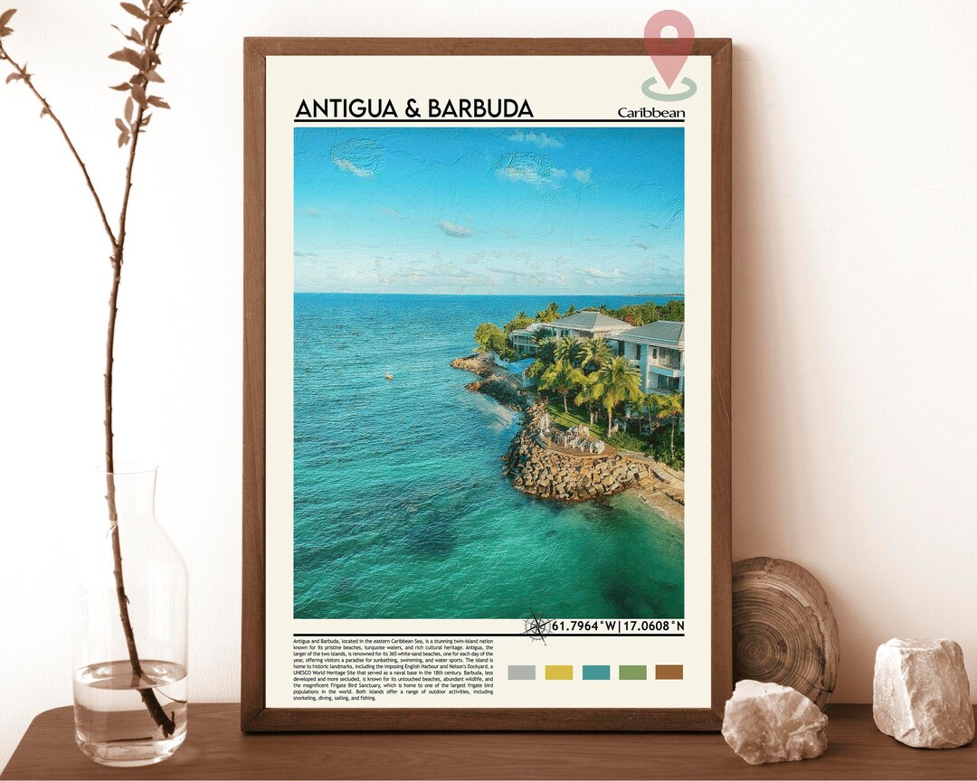 Antigua Print, Antigua Poster, Antigua Wall Art, Antigua Travel ...