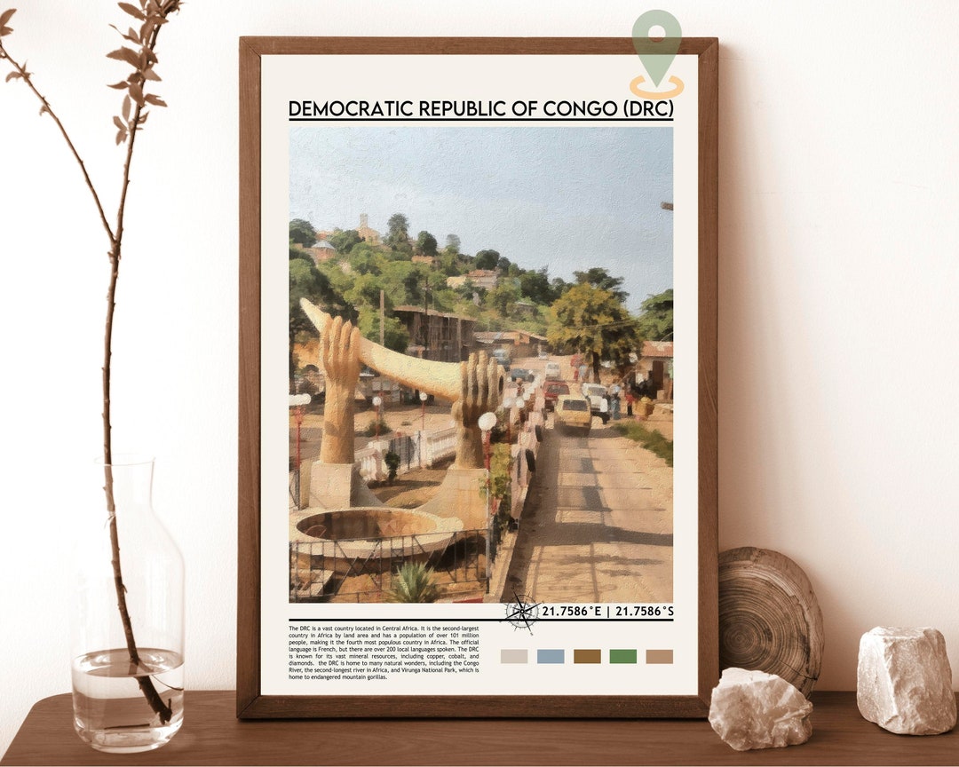 DR Congo Print, Congo Poster, Congo Wall Art, Congo Travel, Congo Art ...