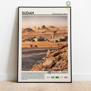 Sudan Print, Sudan Poster, Sudan Wall Art, Sudan Travel, Sudan Art ...