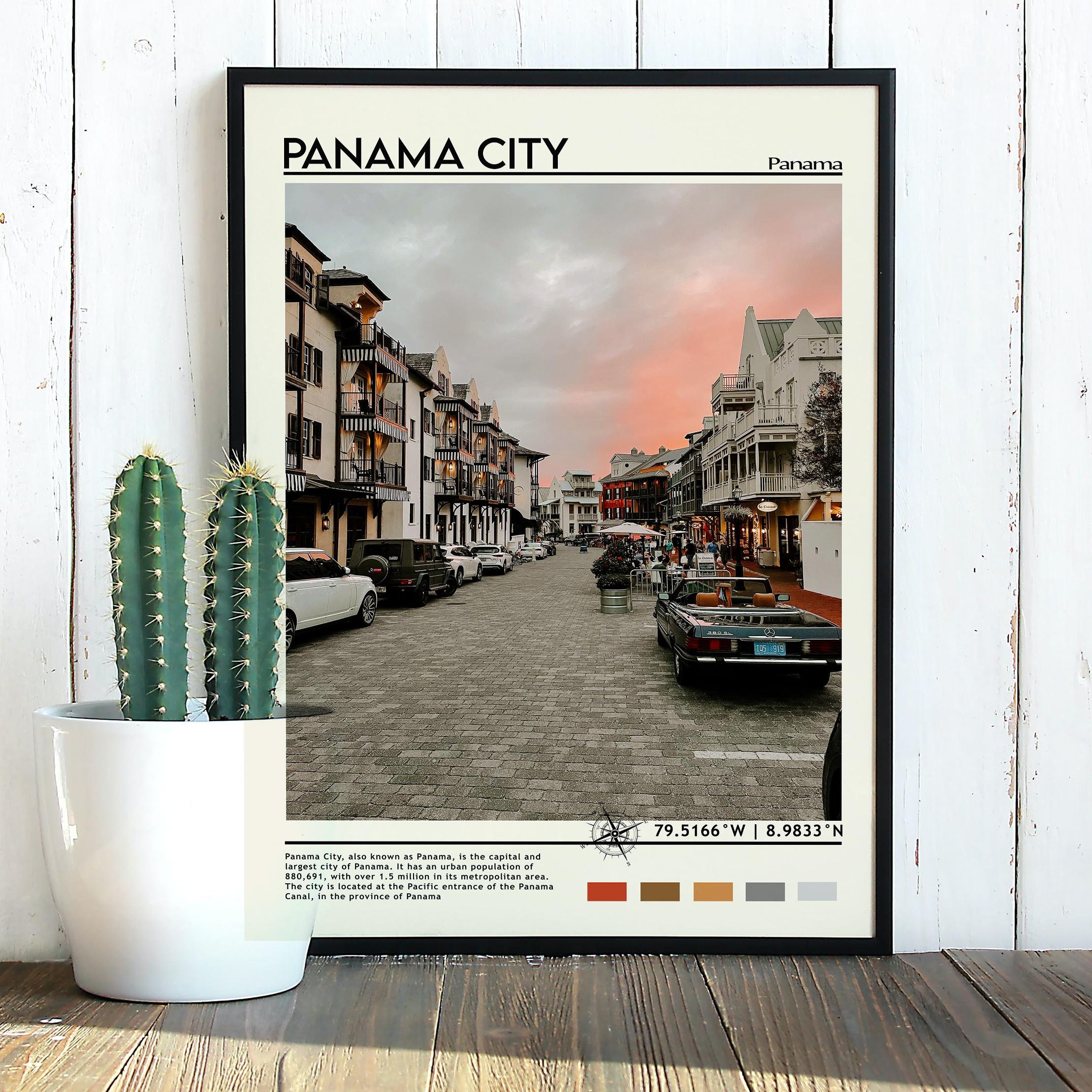 Panama City Print Vintage Poster Panama City Art Panama - Etsy