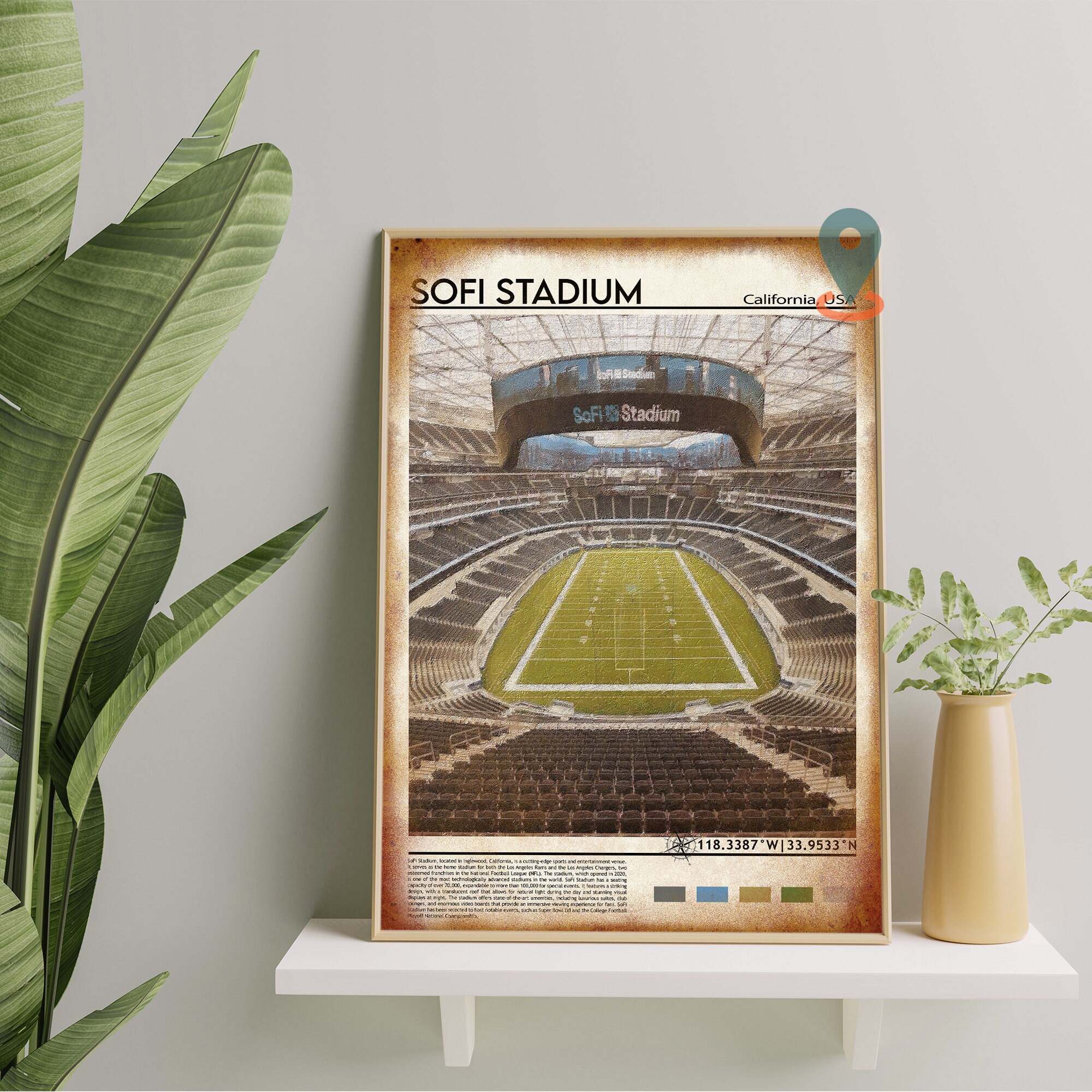 Sofi Stadium Print Sofi Stadium Poster Sofi Stadium Wall - Etsy Australia